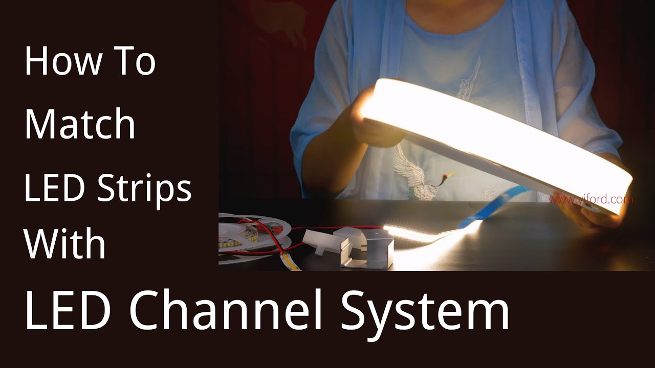 How to match light strips with silicone sleeves flex led channel system ...