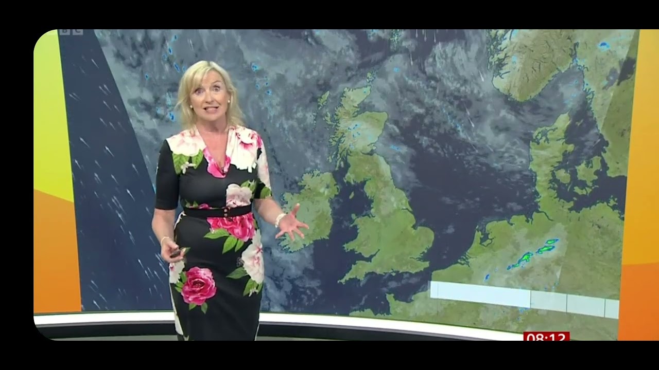 Curvy Carol fills out the weather forecast - YouTube