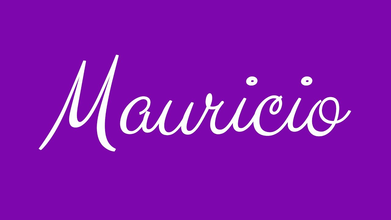 Learn how to Sign the Name Mauricio Stylishly in Cursive Writing - YouTube
