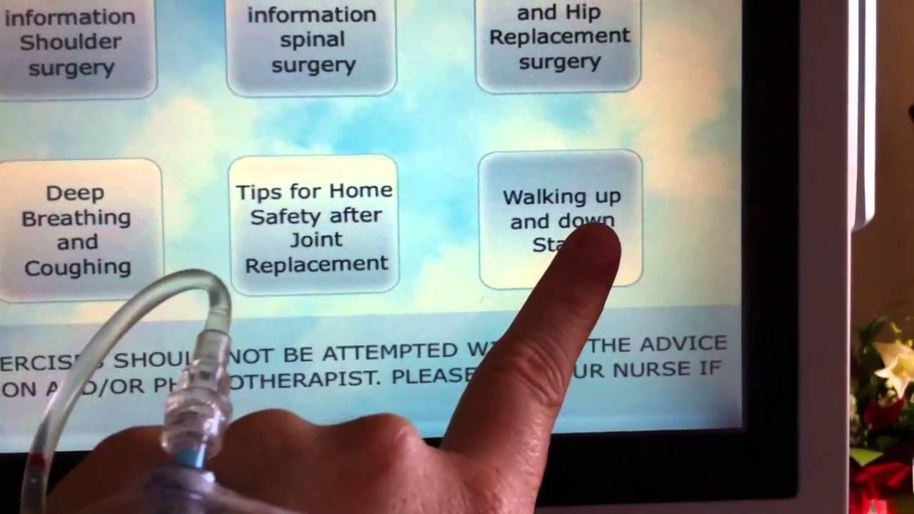 patient touch screen - YouTube