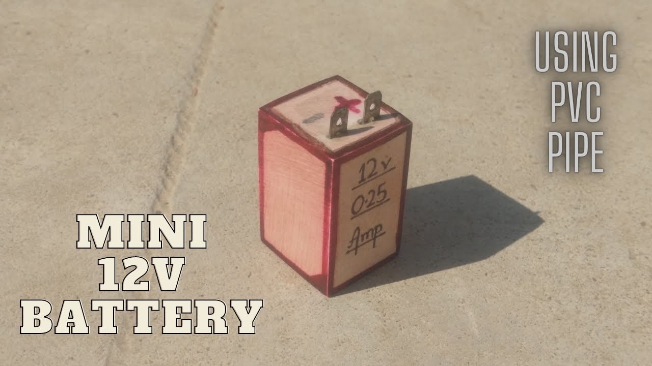 How to make mini 12v battery from PVC Pipe 💥 | DIY rechargeable 12v ...