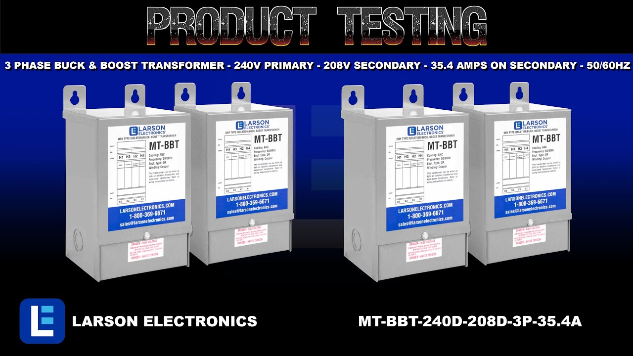 1 Phase Buck & Boost Step-Down Transformer - 277V Primary - 230V ...