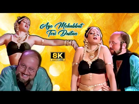 Aye Mohabbat Teri Dastan 8K Full Video Song 80s 90s | Sridevi | Anuradha Paudwal | Karma | Dr. DANG