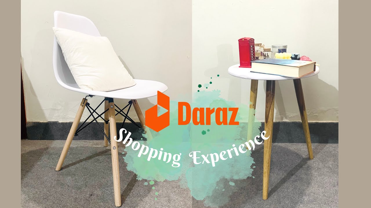 Daraz parcel unboxing and review | coffee table | cafe dinning chair ...