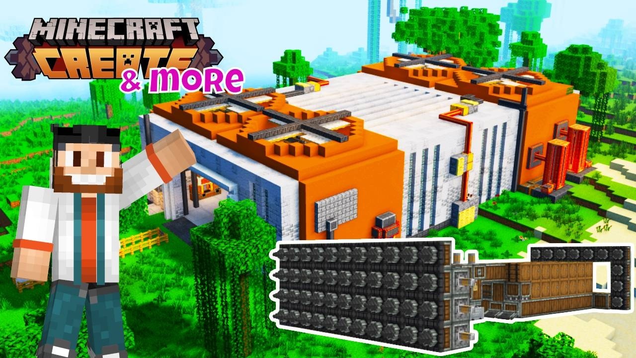 I Built the Ultimate Mining Machine and a Garage For It To Live In Minecraft Create Mod - YouTube