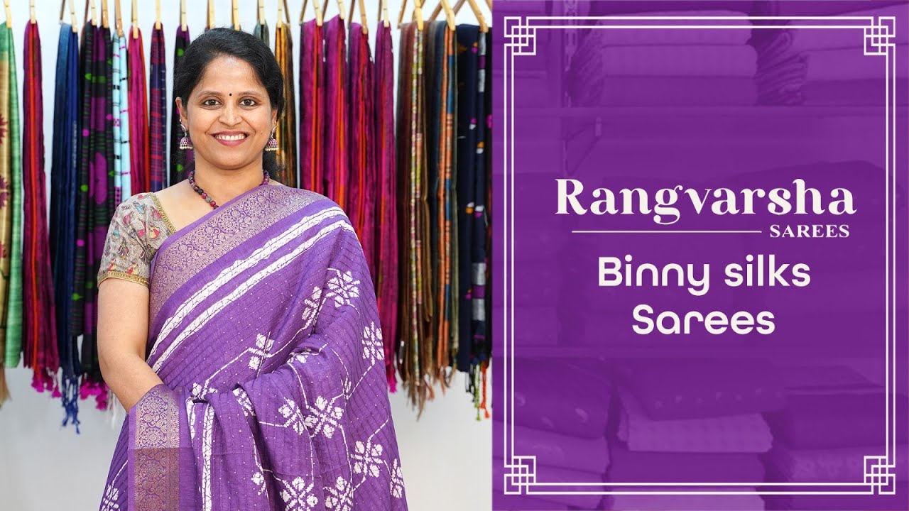 Binny Silk Sarees - Rangvarsha Sarees - Soft, flowy sarees in trendy ...