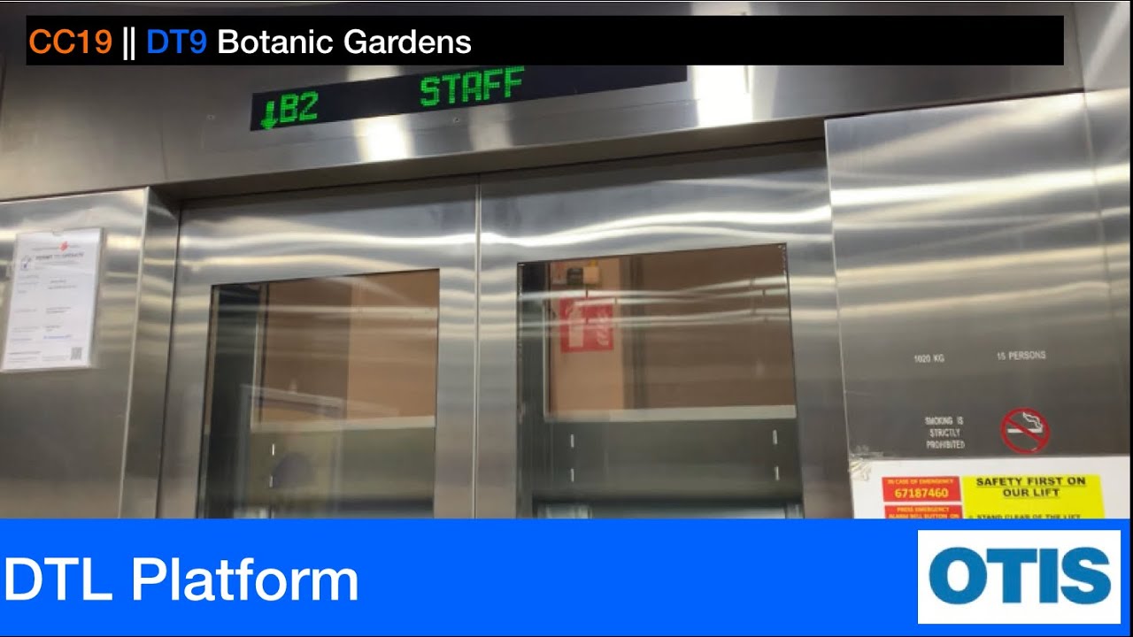 Botanic Gardens MRT Station || Otis Elevator (DTL Platform) - YouTube