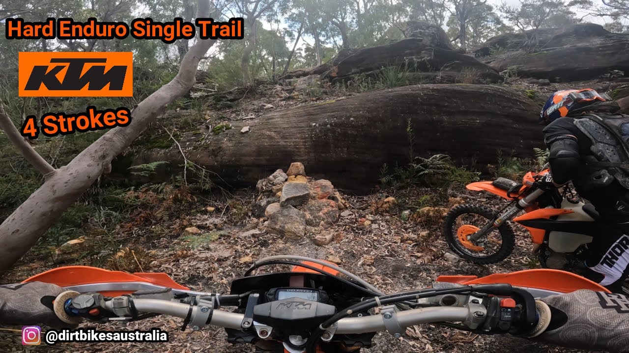 Hard Enduro Single Trail KTM 4 Strokes - YouTube