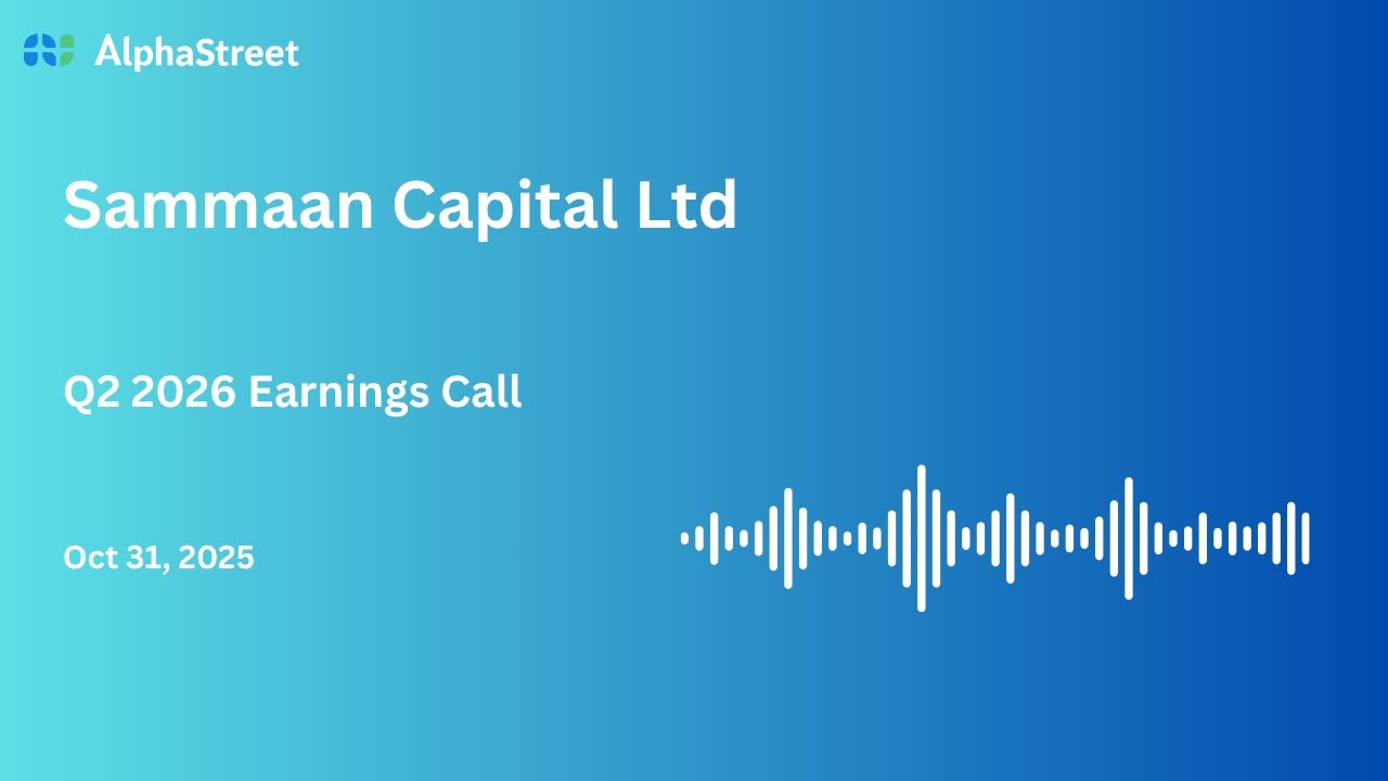 Sammaan Capital Ltd Q2 FY2025-26 Earnings Conference Call - YouTube