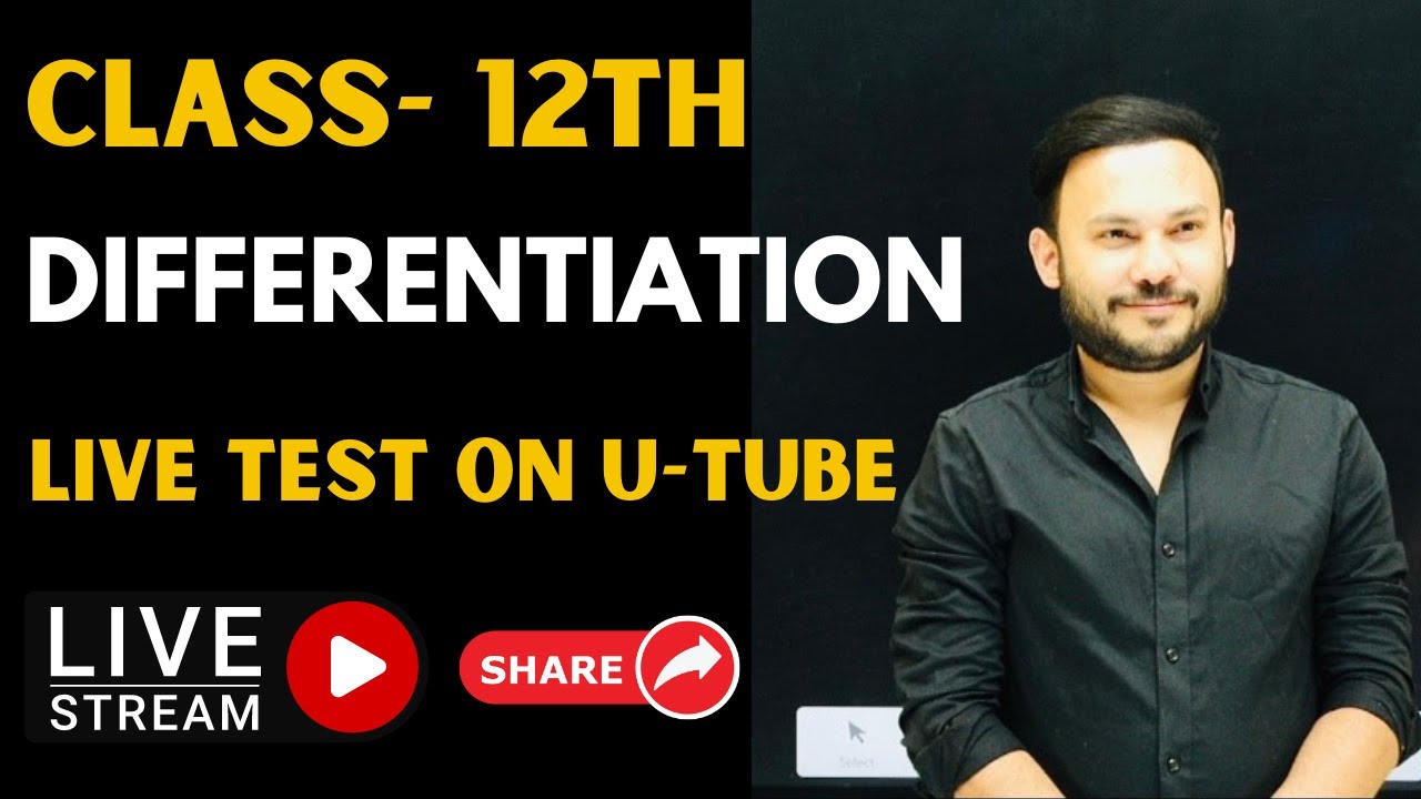 Test Differentiation || Class 12 || Chapter 5 || NCERT 2024 II Shivang ...