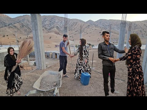 Mom Is Away… Dad Steps In | Emotional Nomadic Family Life & Roof Building Struggles
