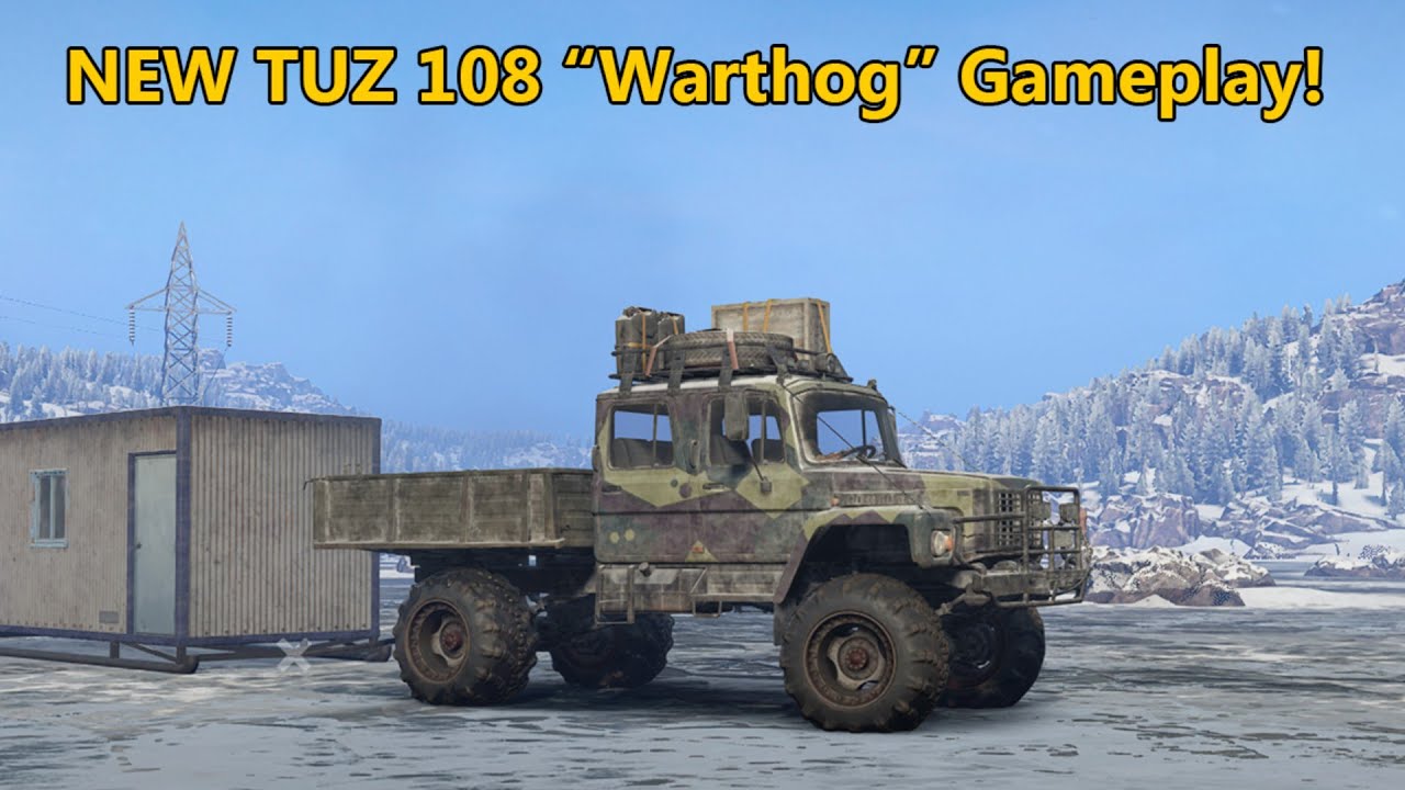 SnowRunner - New TUZ 108 "Warthog" Gameplay! (Upcoming DLC Truck ...