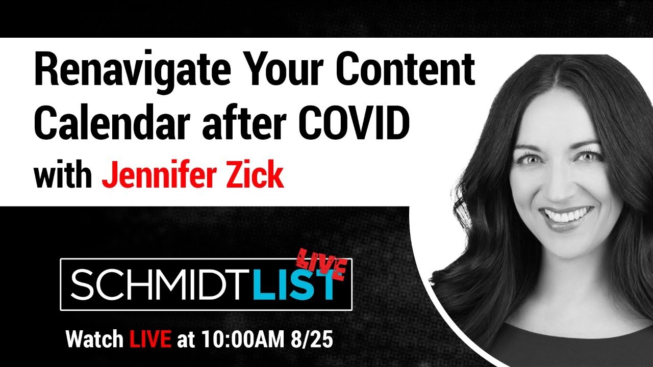 Renavigate Your Content Calendar after COVID with Jennifer Zick - YouTube
