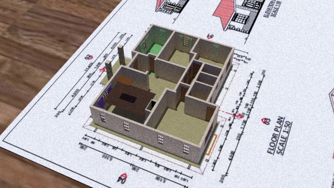 House animation(bungalow). - YouTube