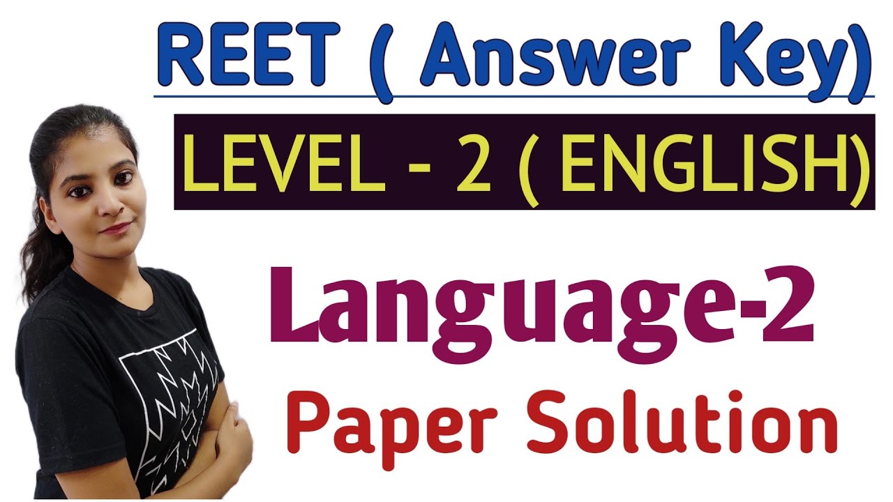 reet level 2 english language 2 answer key - YouTube