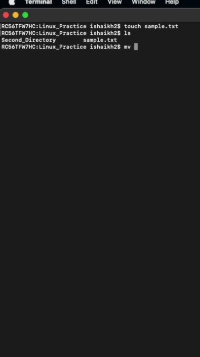How to move a file in Linux? - YouTube