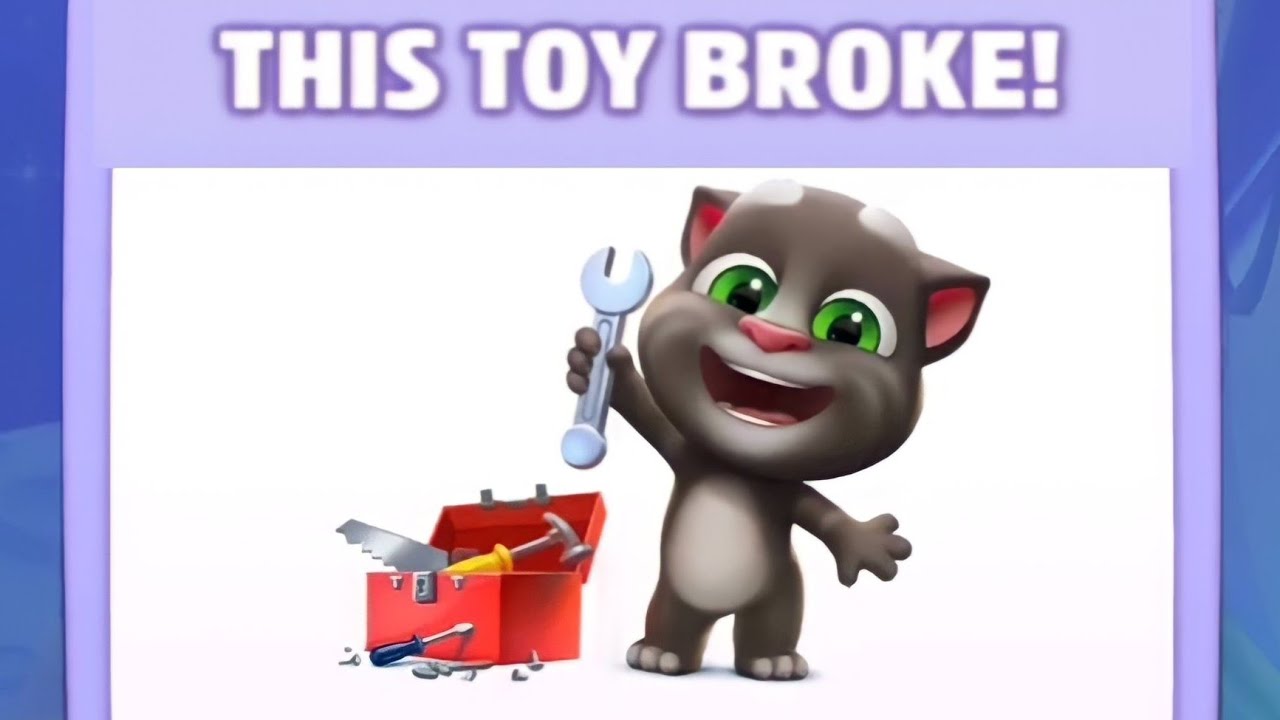My Talking tom 2 🤪 This Toy Broke! 😦 please Fix Now 😞🙏 Funny moments ...