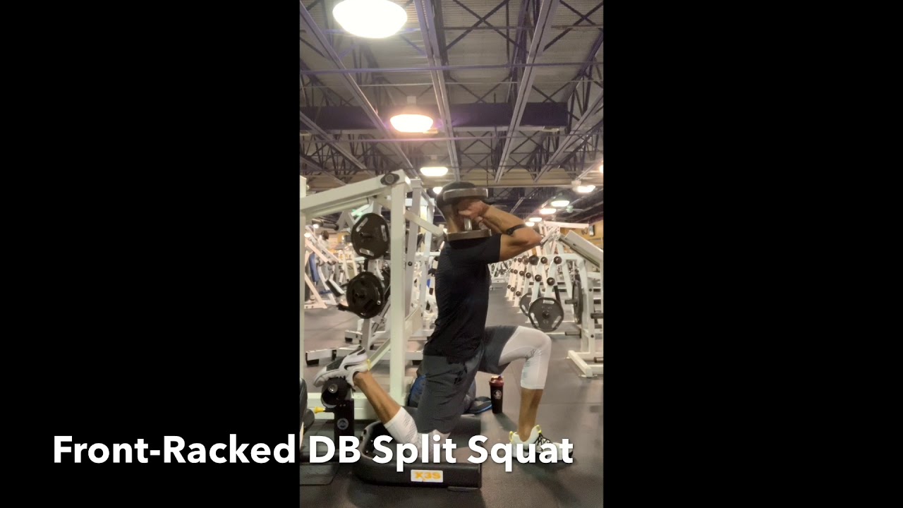 Front-Racked DB Split Squat - YouTube