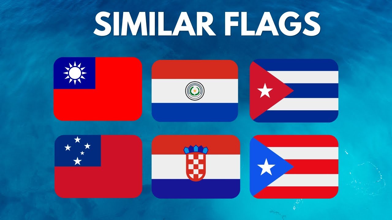 Countries with similar flags ! - YouTube