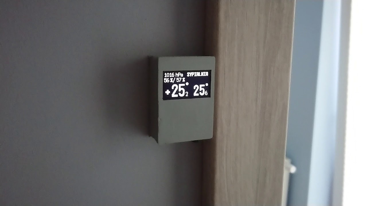 DIY Wifi temperature sensor OLED + ESP8266 - YouTube