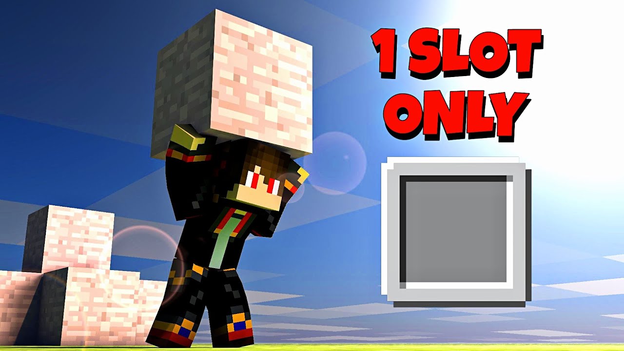 Can You Beat Minecraft With 1 Slot Only? - YouTube