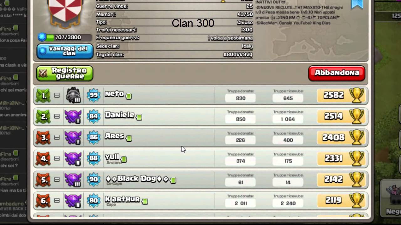 Clash Of Clans Clan 300 King Dias - YouTube