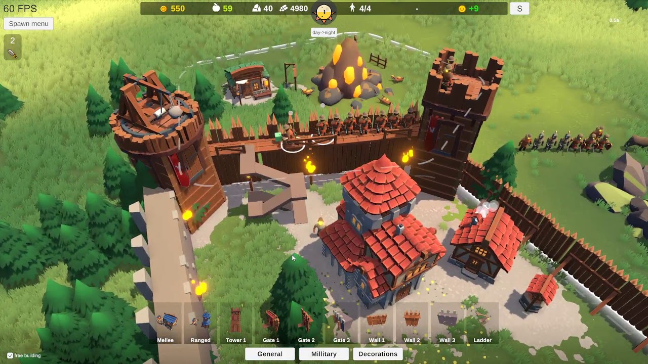 Demo of our new castle siege game - YouTube