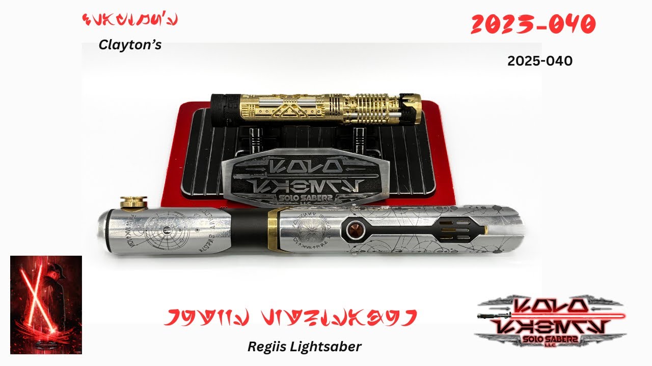 Clayton's Regiis Star Map Neopixel Lightsaber with Goth Master Chassis ...