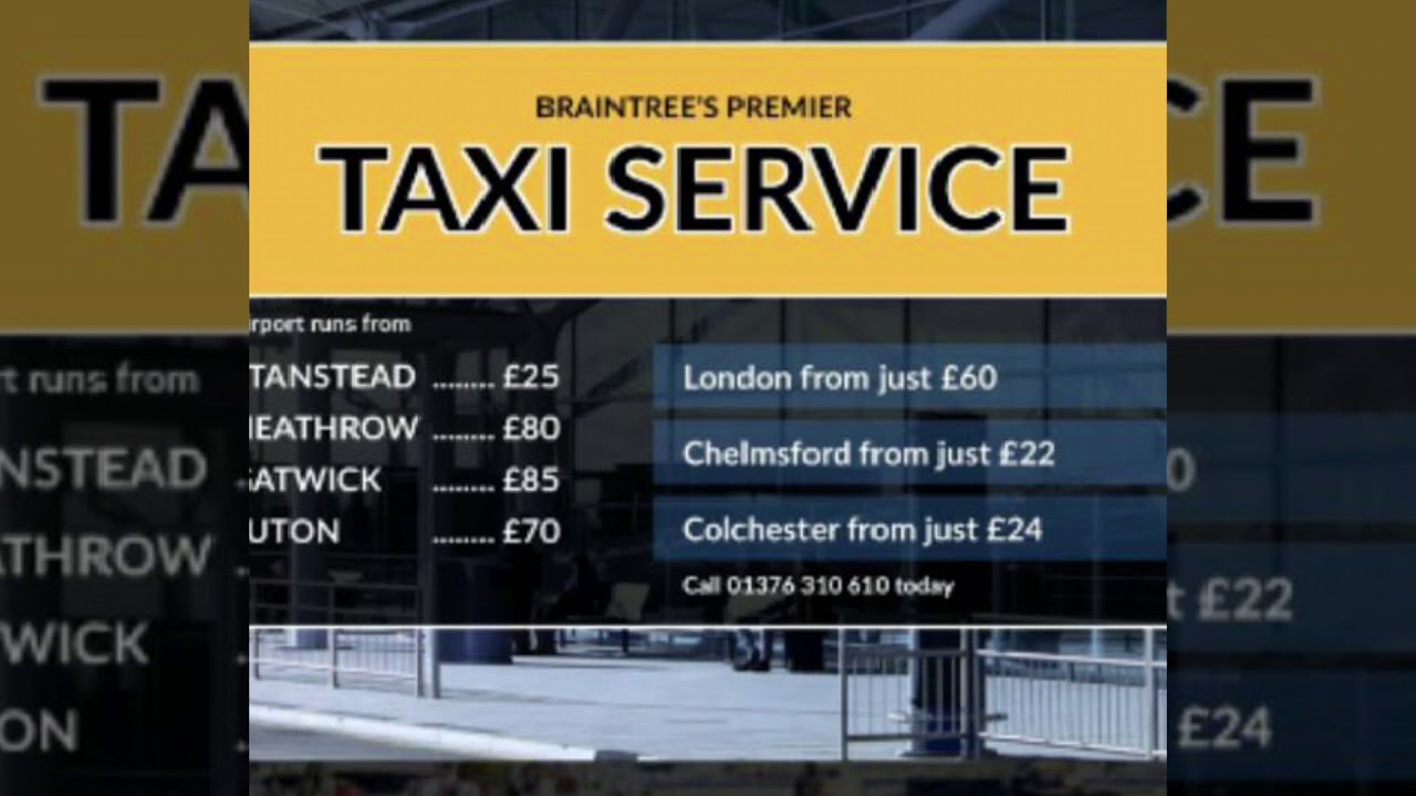 Braintree taxis - YouTube