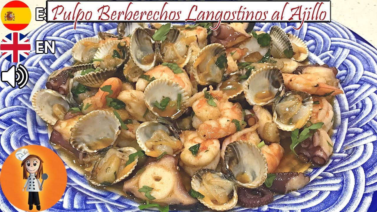 Mariscos al Ajillo en 15 Minutos ¡Receta Española EXPLOSIVA! - YouTube