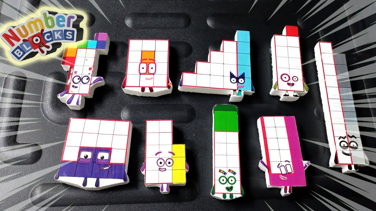 Unlocking BLACK BOX MYSTERY of Numberblocks 11-19 v ASMR Relax Sounds ...