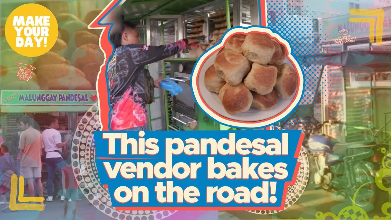 This pandesal vendor bakes on the road | Make Your Day - YouTube