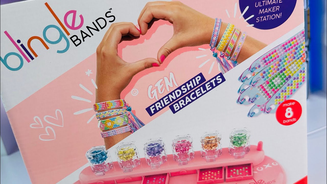 Blingle Bands Gem Friendship Bracelets Deluxe Studio #asmr #crafts # ...