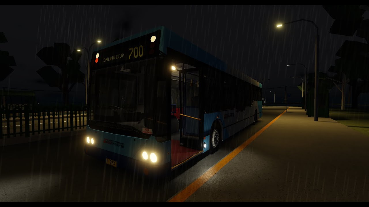 (Buses for NSW) Driving route 700 in a B10RLE at night - YouTube