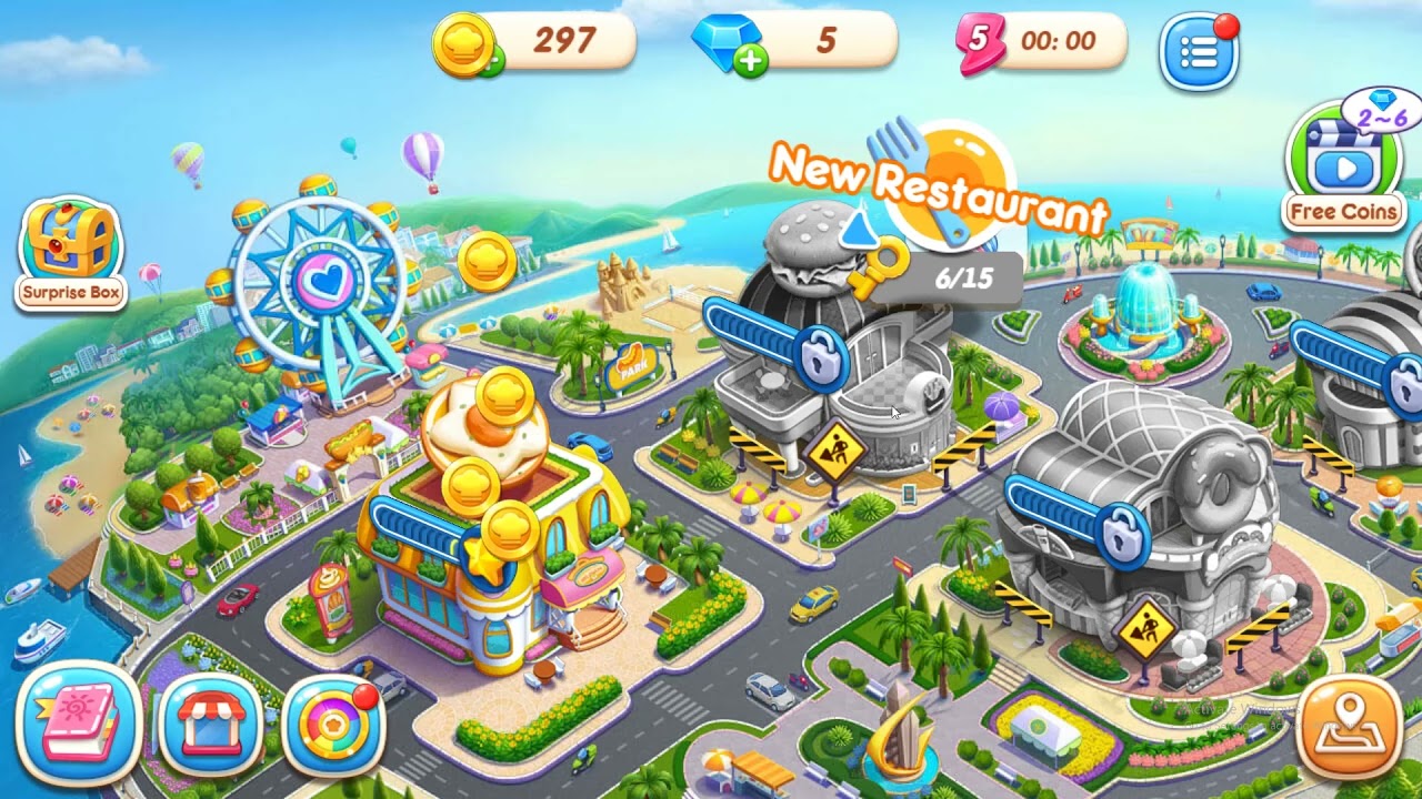 Cooking City - crazy restaurant game Gameplay On computer - YouTube