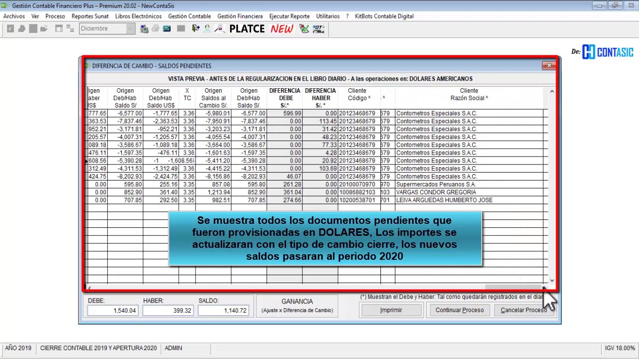 15. DIFERENCIA DE CAMBIO DE DOCUMENTOS PENDIENTES - YouTube