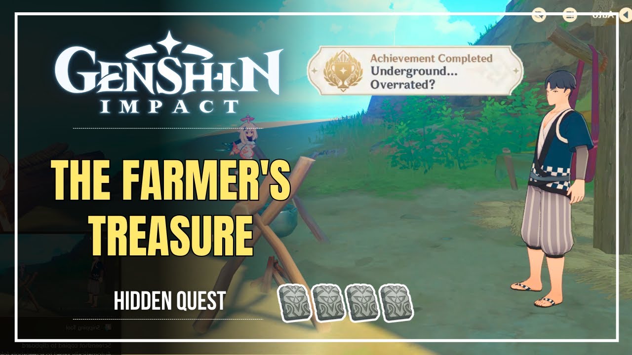 "THE FARMER'S TREASURE" Quest Guide | Inazuma Hidden Quest - YouTube