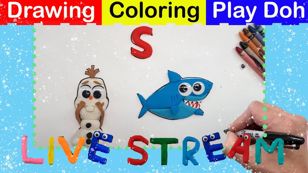 Step by Step - Drawing, Coloring and Play Doh - Episode 19 - Snowman ...