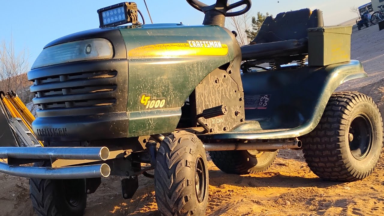 New Off-road lt1000 Lawn Tractor With Upgrades - YouTube