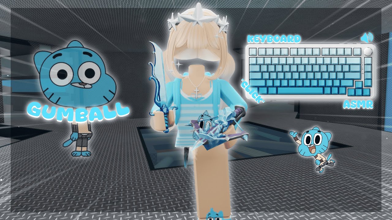 PLAYING MM2 AS GUMBALL *Keyboard ASMR* - YouTube