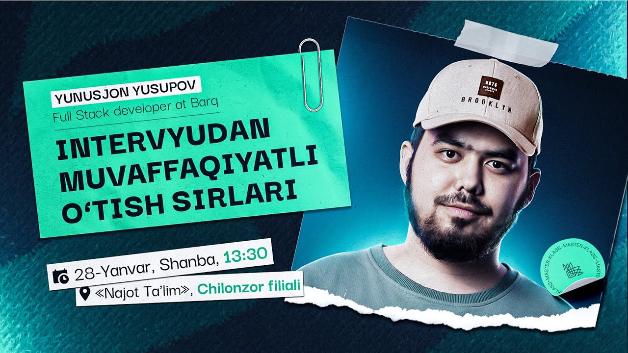 Intervyudan muvaffaqiyatli o'tish sirlari mavzusida master-klass ...