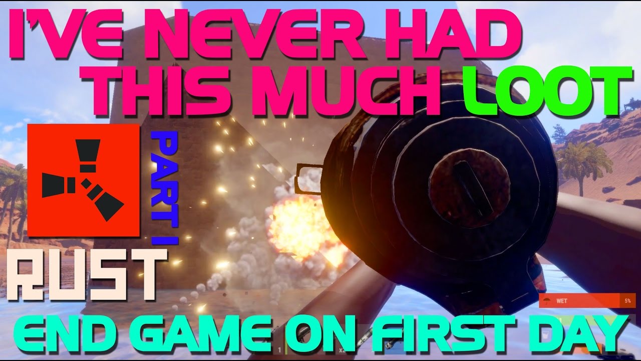I'VE NEVER HAD THIS MUCH LOOT!! (Co-Op Survival pt.1) - Rust - YouTube