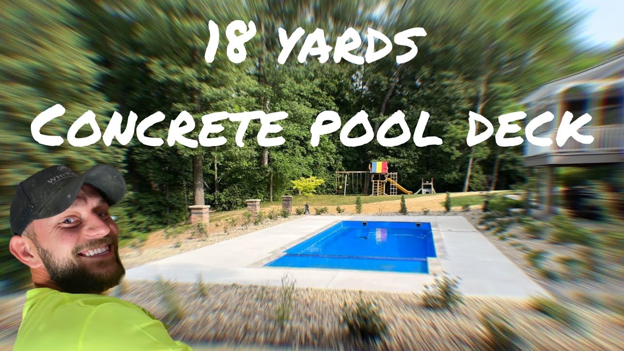 Pouring 18 yards for NEW POOL by BUGGY! Check it out! #youtube # ...