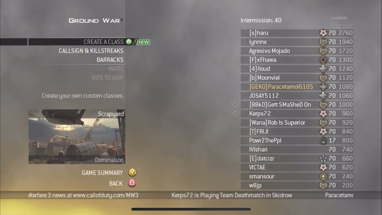 55 minutes of MW2 Gameplay Live commentary ( Harrier streaks Ac130 and ...