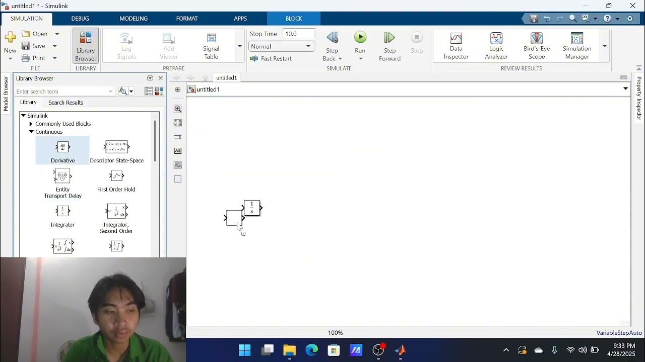 Simulasi Kendali Kecepatan Sudut Motor DC dengan Kontrol PID di Simulink Matlab - YouTube
