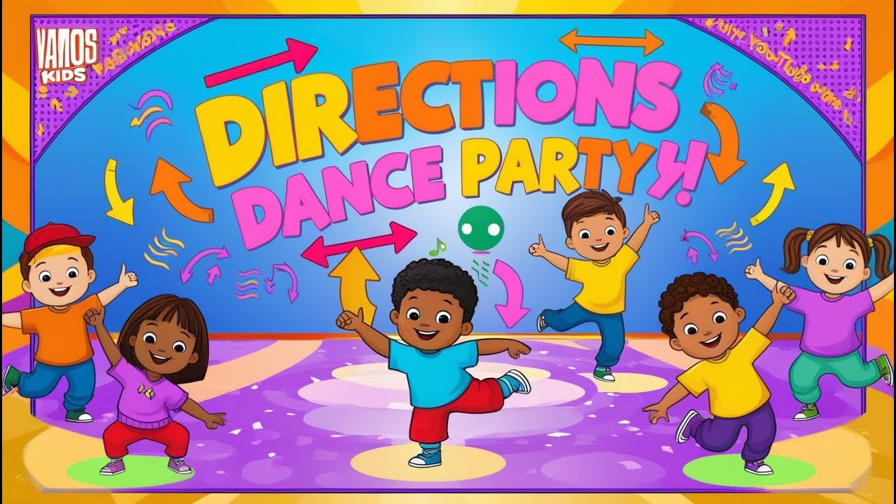 Let's Move! 🚀 Learn Directions with This Fun Dance Song for Kids | Up ...