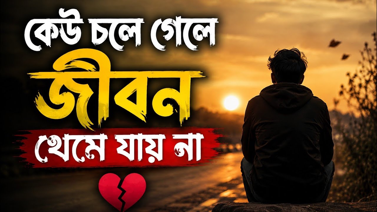 কেউ চলে গেলে জীবন থেমে যায় না 😢💔|writing-collected|Kabbovasa_annanadas ...