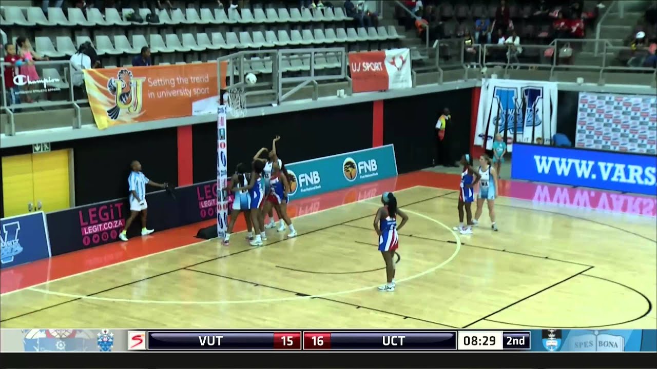 Round 6: 2014 Vasity Netball - VUT v UCT - YouTube