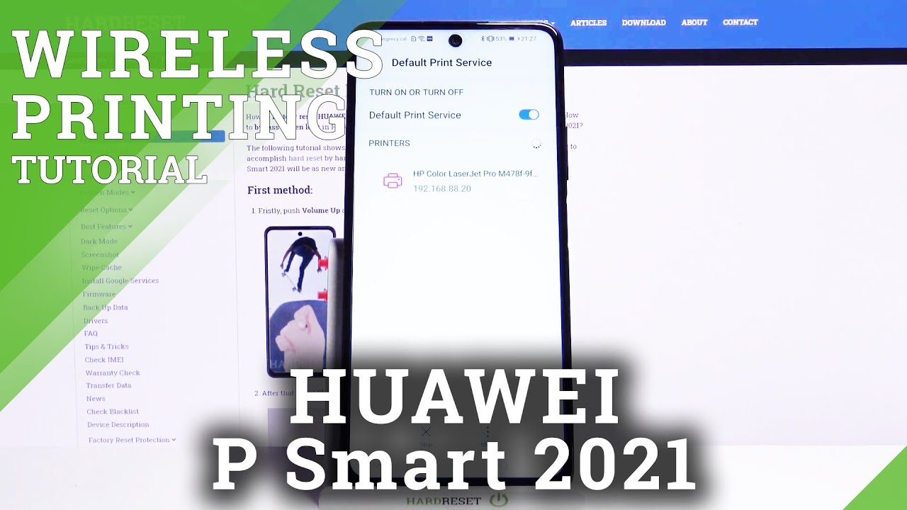 How to Connect Printer with HUAWEI P Smart 2021 – Allow Printer ...