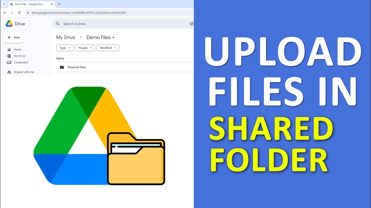 How To Upload File in Google Drive Shared Folder (2024) - YouTube